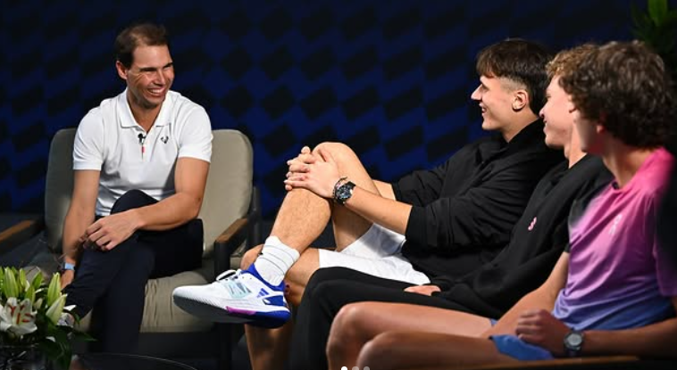Tennis. Next Gen ATP Finals - Rafael Nadal est venu rencontrer la Next ...